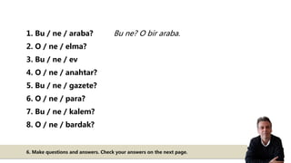 Turkish Grammar - Basic Adjectives | PPTX