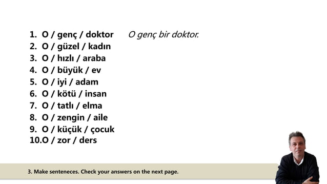 Turkish Grammar - Basic Adjectives | PPTX
