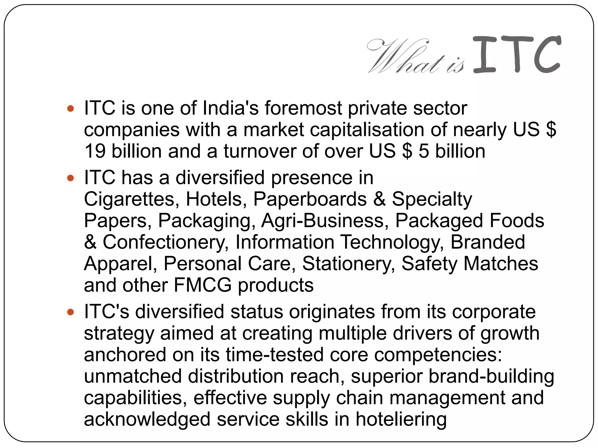 ITC- Distribution Channel | PPTX