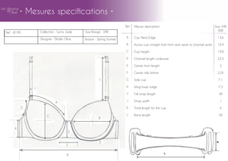 Technical sheet | PDF | Women\'s Intimates and Sleepwear | Women\'s ...