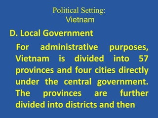 Vietnam (Political Setting) | PPTX