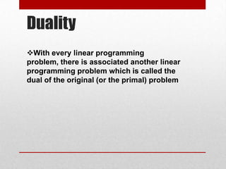 linear programming | PPT