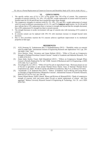 Fly Ash as a Partial Replacement of Cement in Concrete and Durability ...