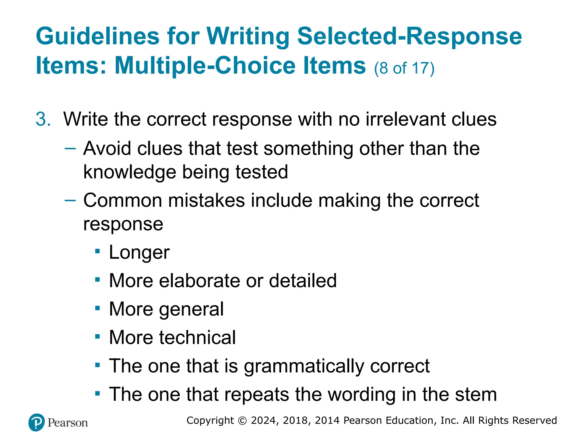 Selected response assessment multiple assessments | PPTX