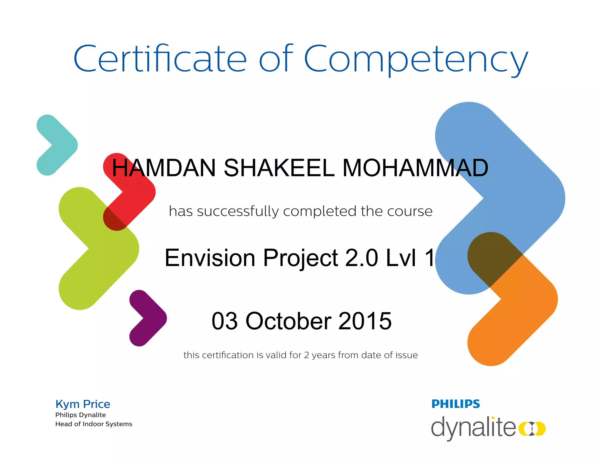 envision project 2.0 level 1 certifiacte | PPT