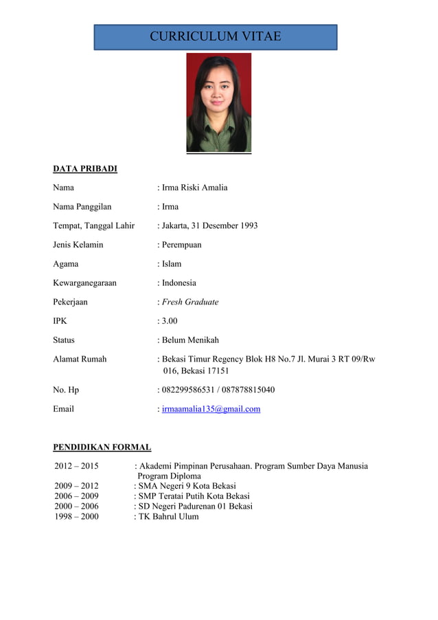 IRMA RISKI AMALIA 11 | PDF