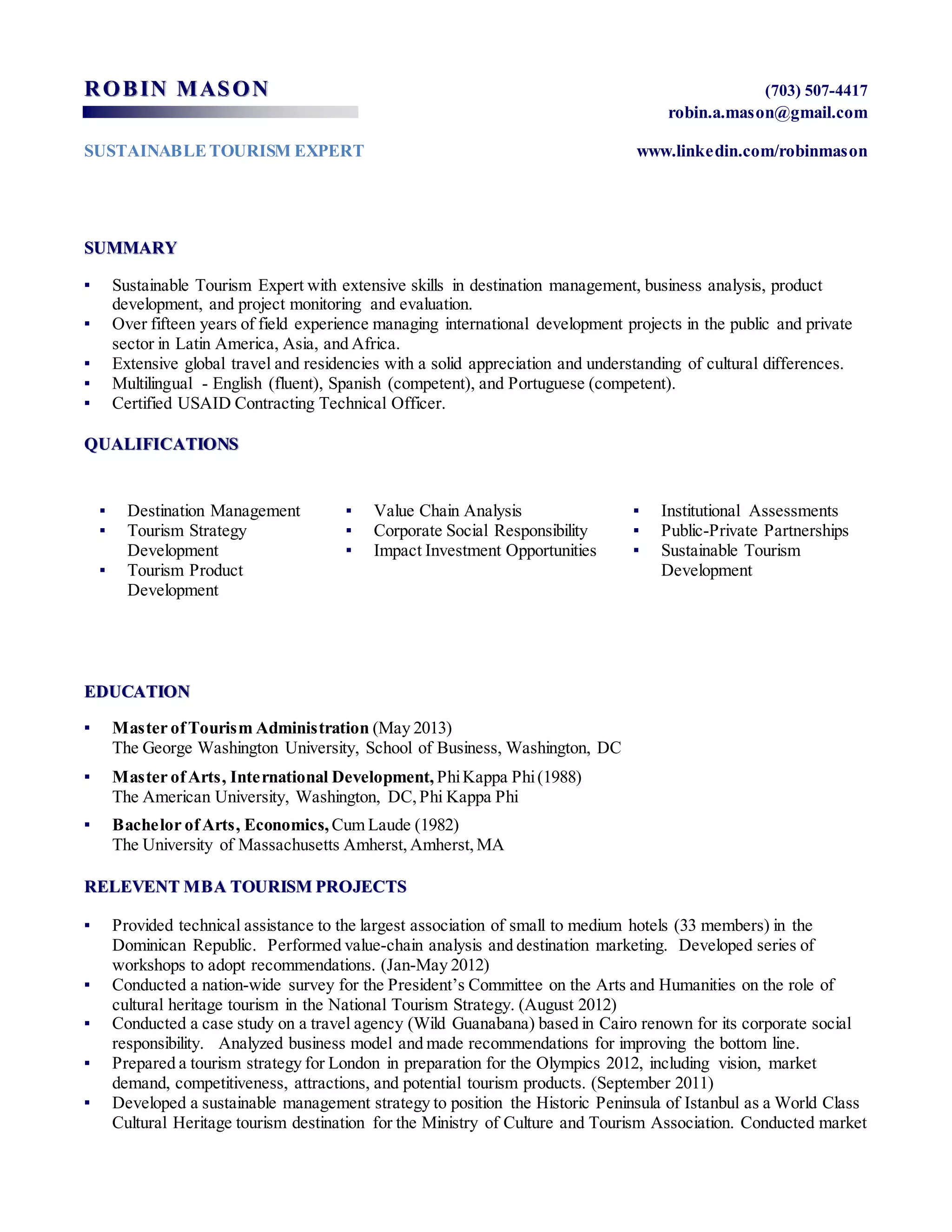 CV Short Version | DOCX