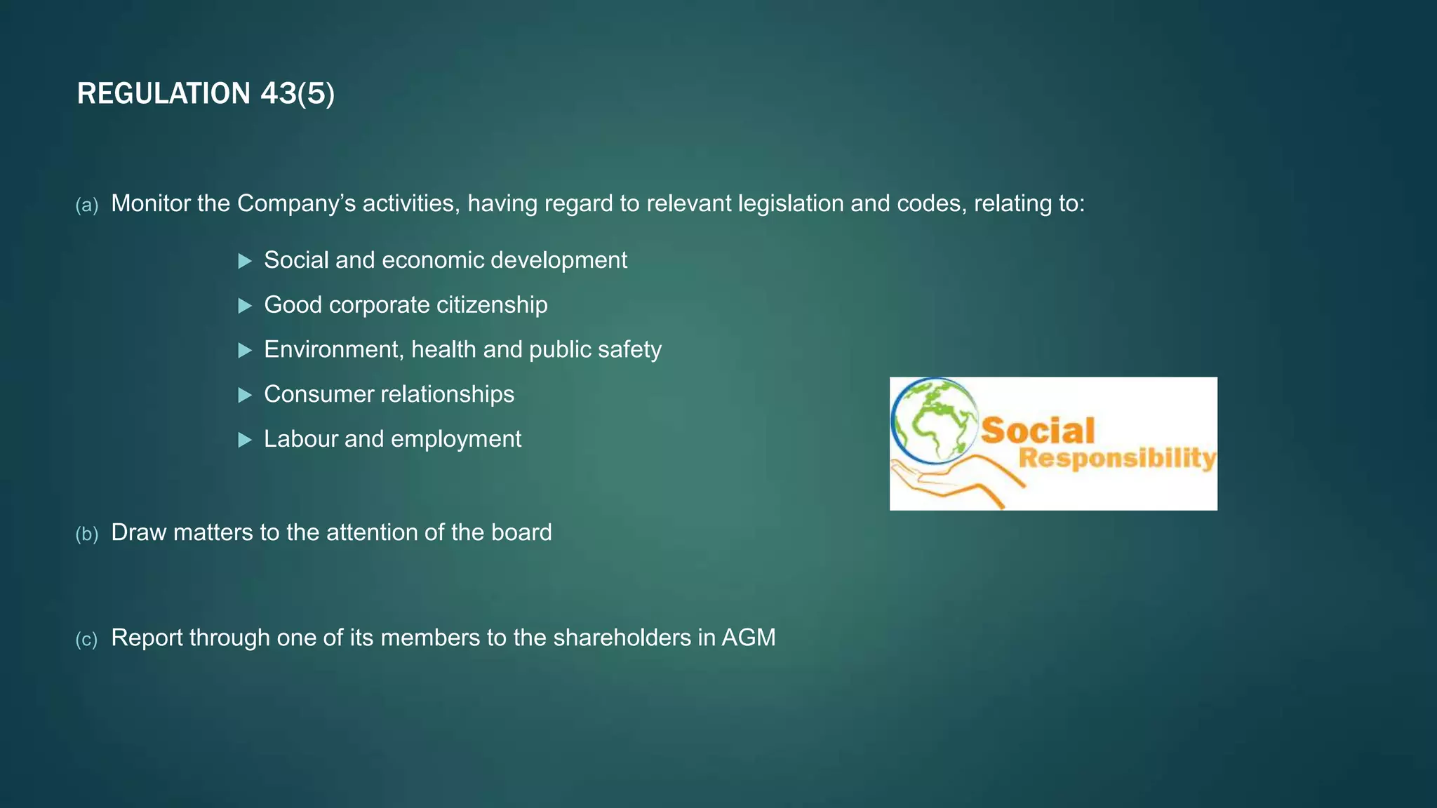 Social & Ethics Committees under the South African Companies Act | PPT