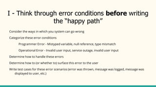 EDD (Error Driven Development) | PPTX