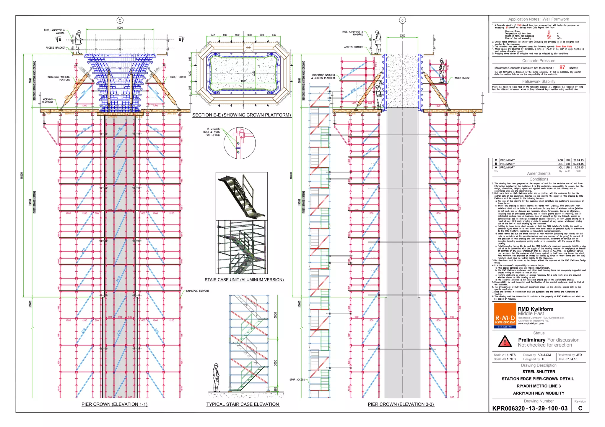 Appendix 8.1 - Station Pier Formwork Drawings | PDF