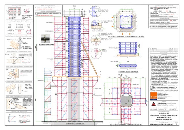 Appendix 8.1 - Station Pier Formwork Drawings | PDF | Civil Engineering ...