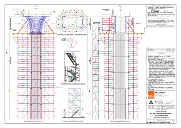 Appendix 8.1 - Station Pier Formwork Drawings | PDF | Civil Engineering ...