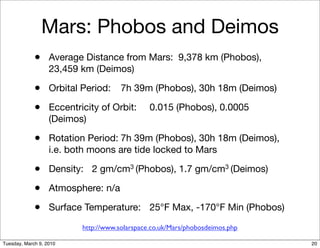 A1 08 Venus Mars Geo | PPT