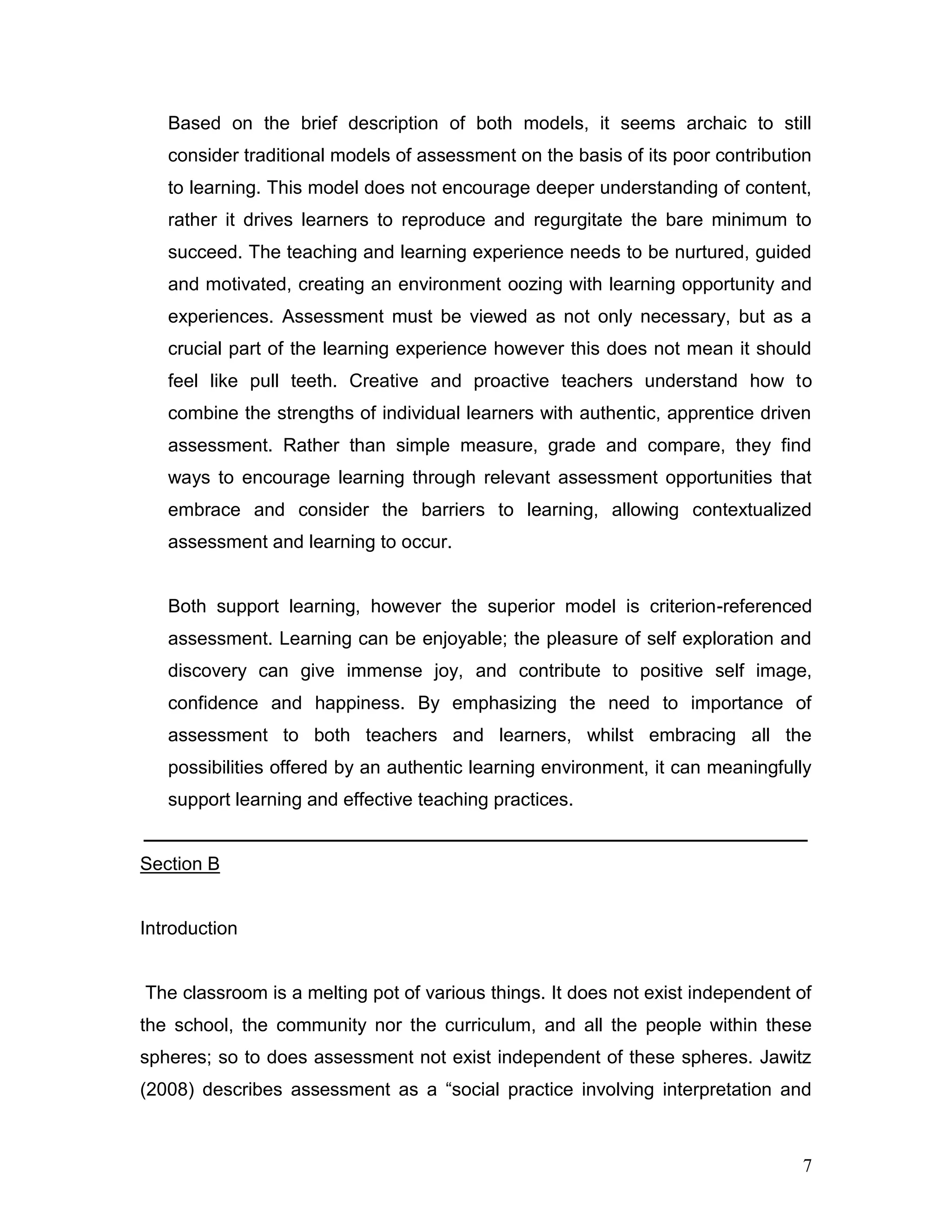 Assessment and Evaulation Task | PDF