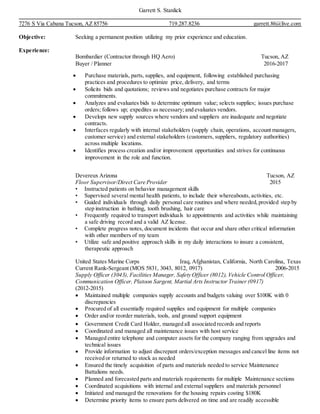 Garrett Stanlick Resume | DOCX | Logistics | Business