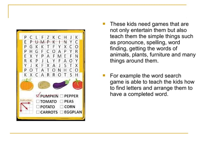 A10 games: Word Find Games for Preschool Kids | PPT