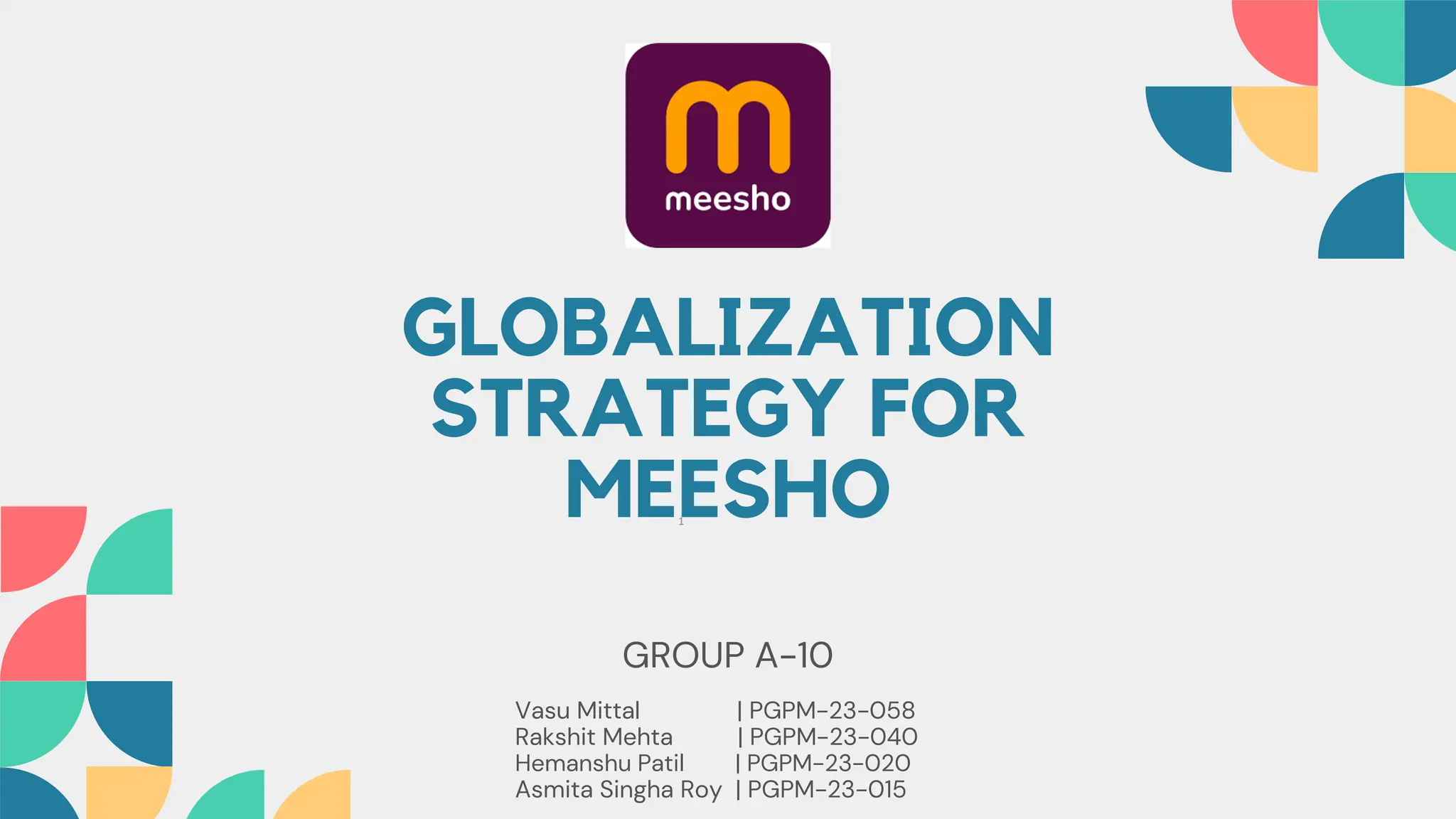 Globalization strategy for Meesho with respect to Shopee | PPT