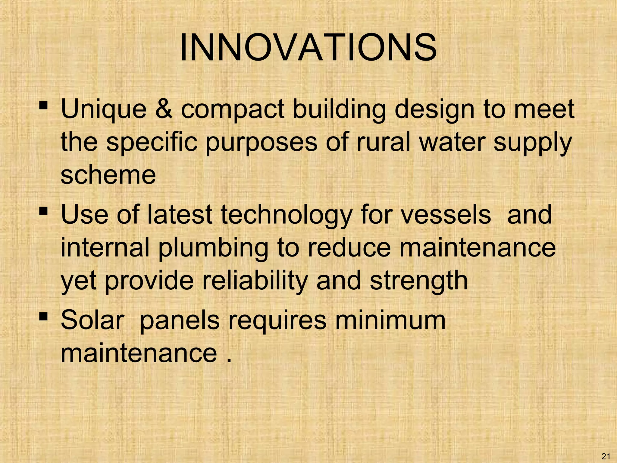 PPT on Mini Water Supply Scheme | PPT