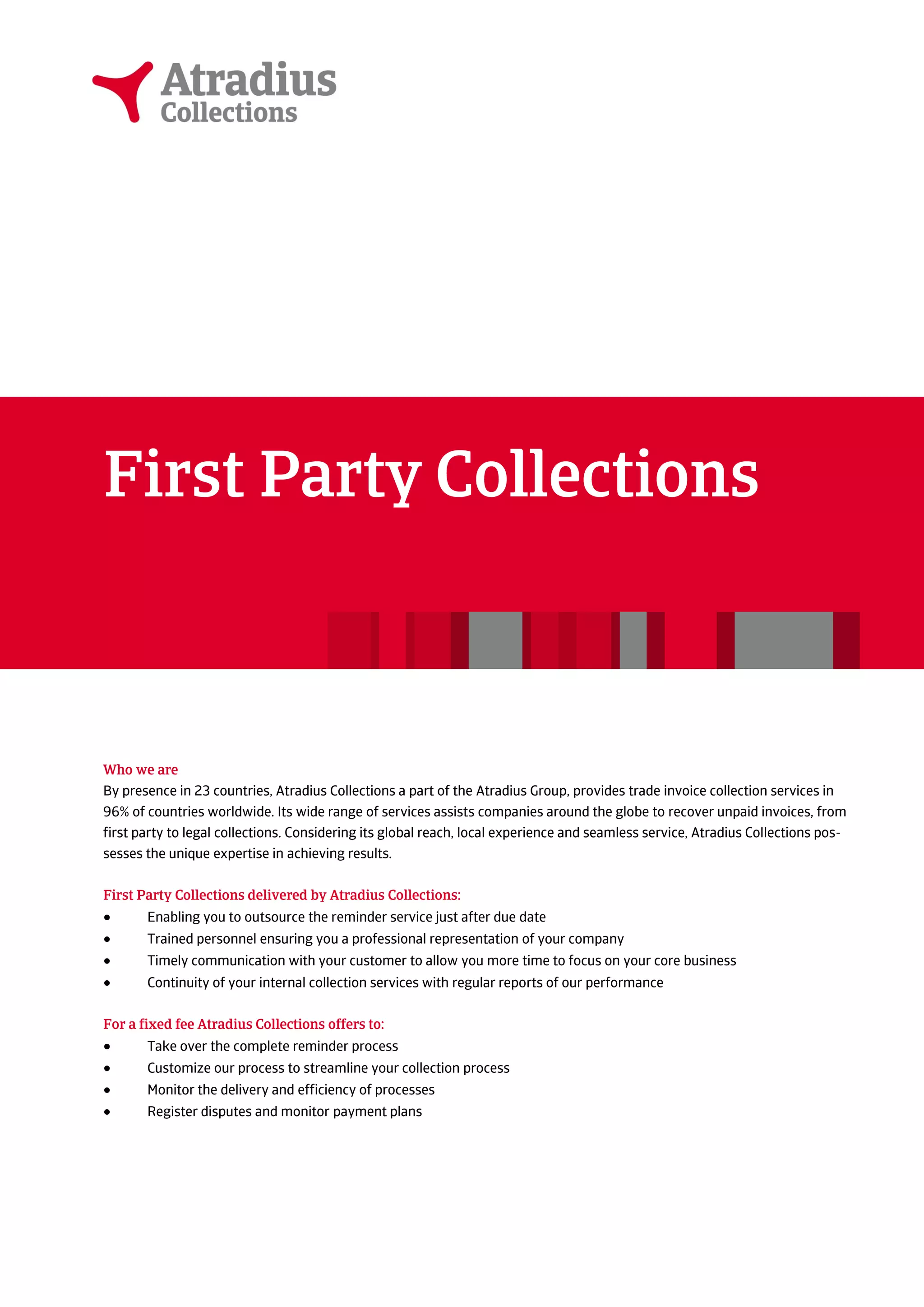 First Party Collections flyer | PDF