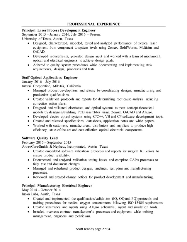 Scott Jenney resume 5JUL2106 | PDF