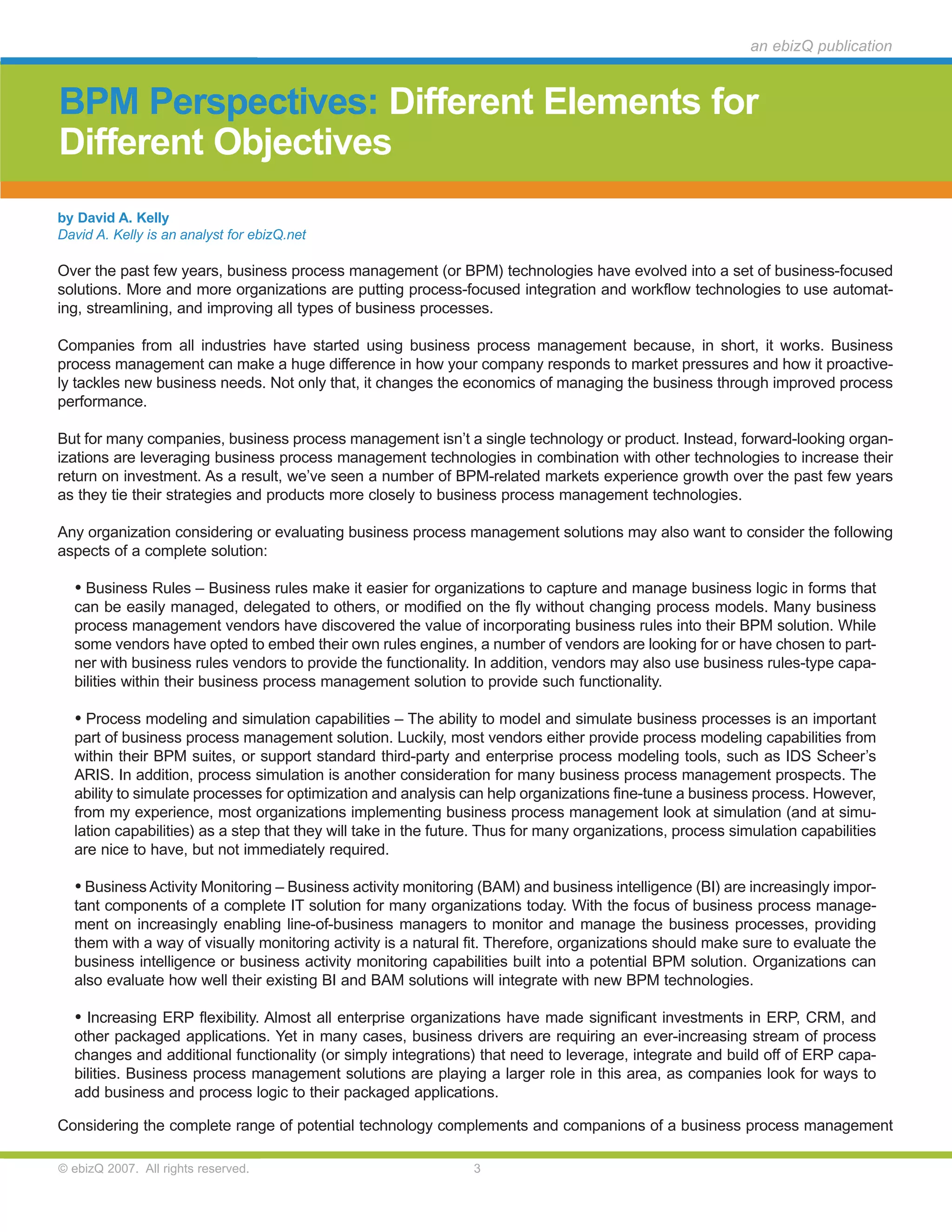 ebizQ publication | PDF