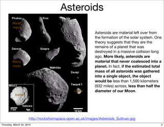 A1 13 Asteroids | PDF | Space and Astronomy | Science