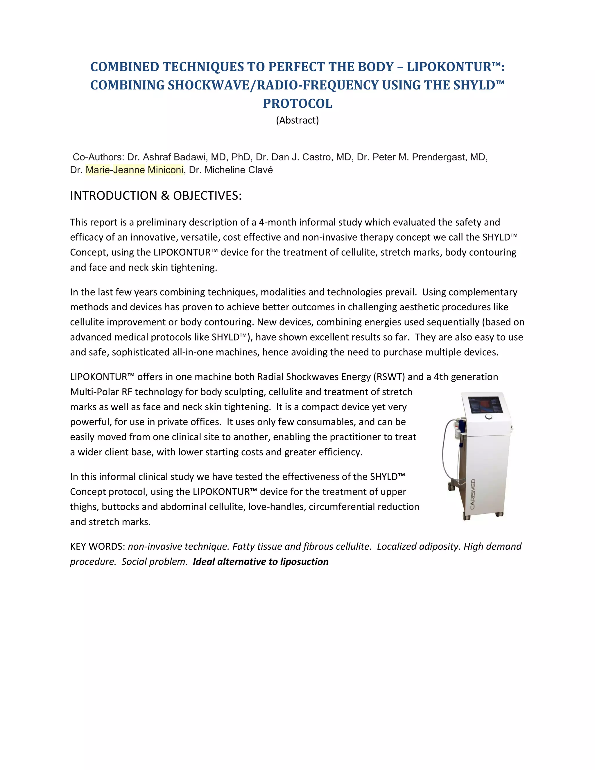 LIPOKONTUR - ABSTRACT MERGED STUDY | PDF