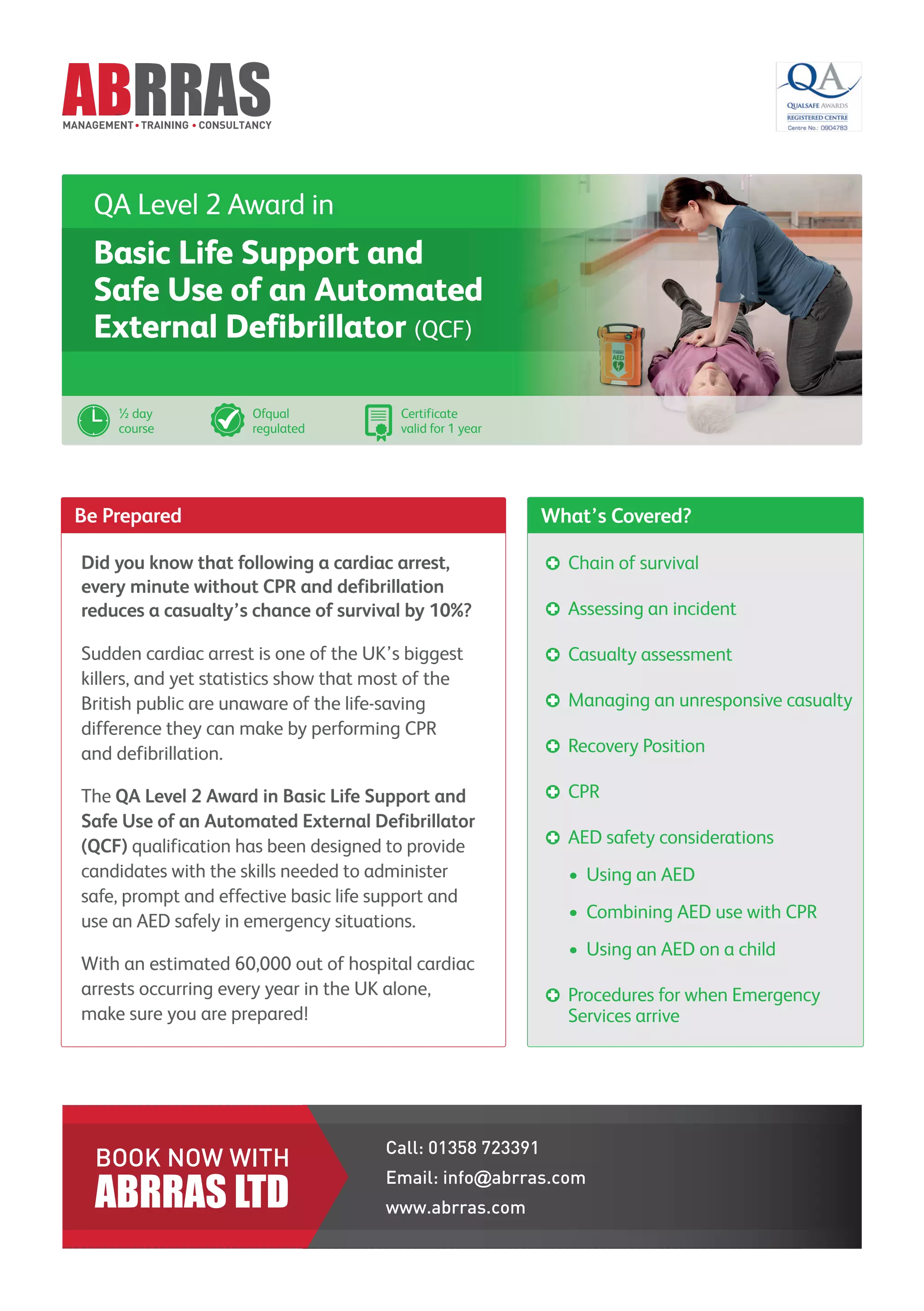 ABRRAS - First Aid Brochure A5 Print | PDF