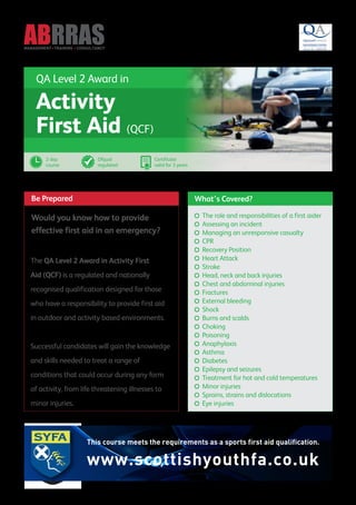 ABRRAS - First Aid Brochure A5 Print | PDF