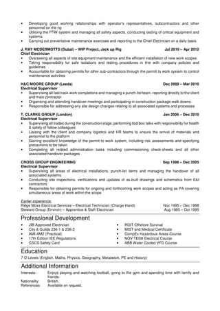 Colin Crossley New CV | PDF