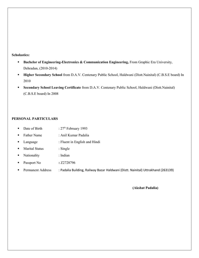 Akshat Padalia Resume | PDF