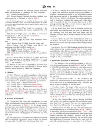 A116 11 standard specification for metallic-coated, steel woven wire ...