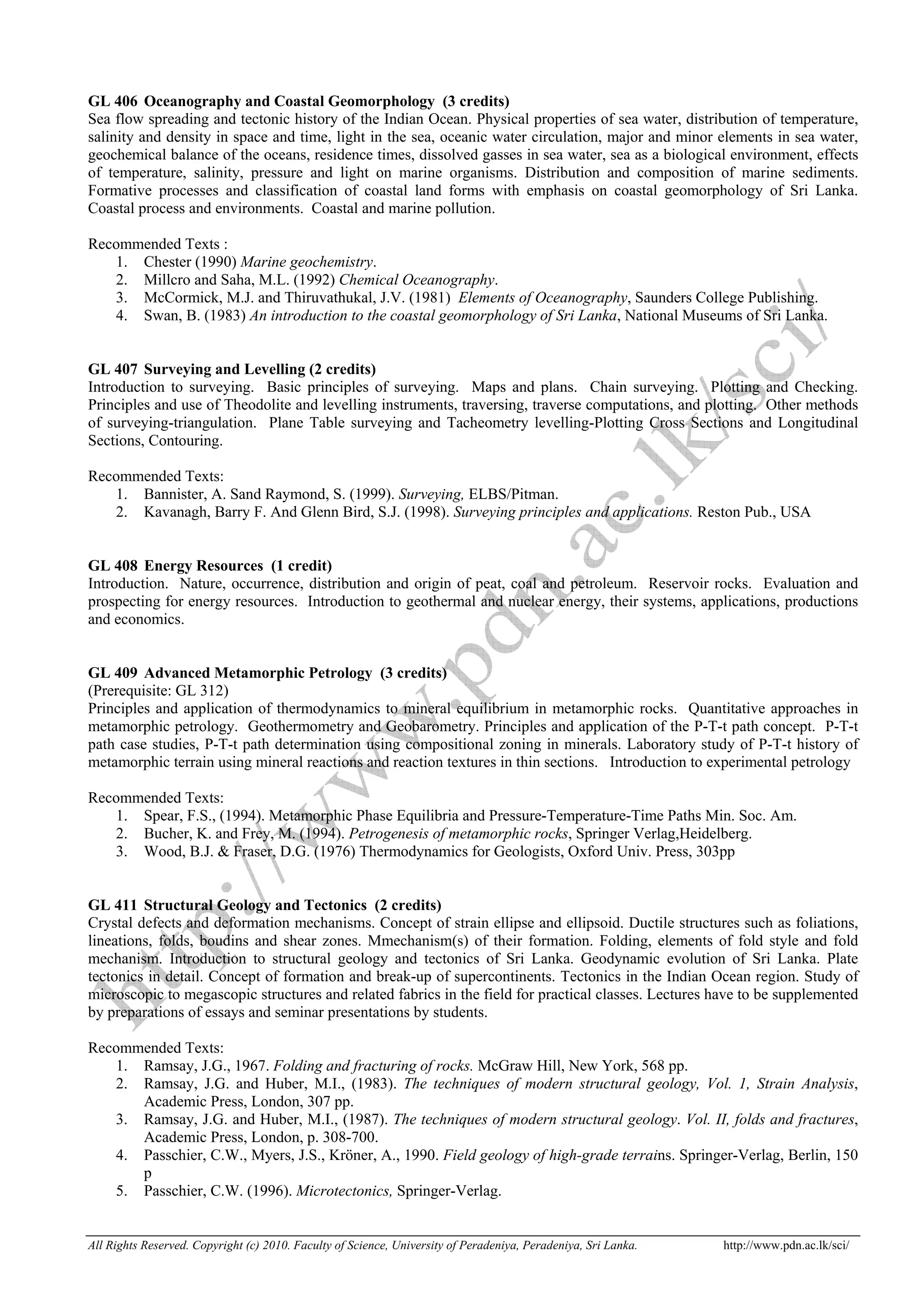 GL-400, fourth year | PDF | Geology | Science