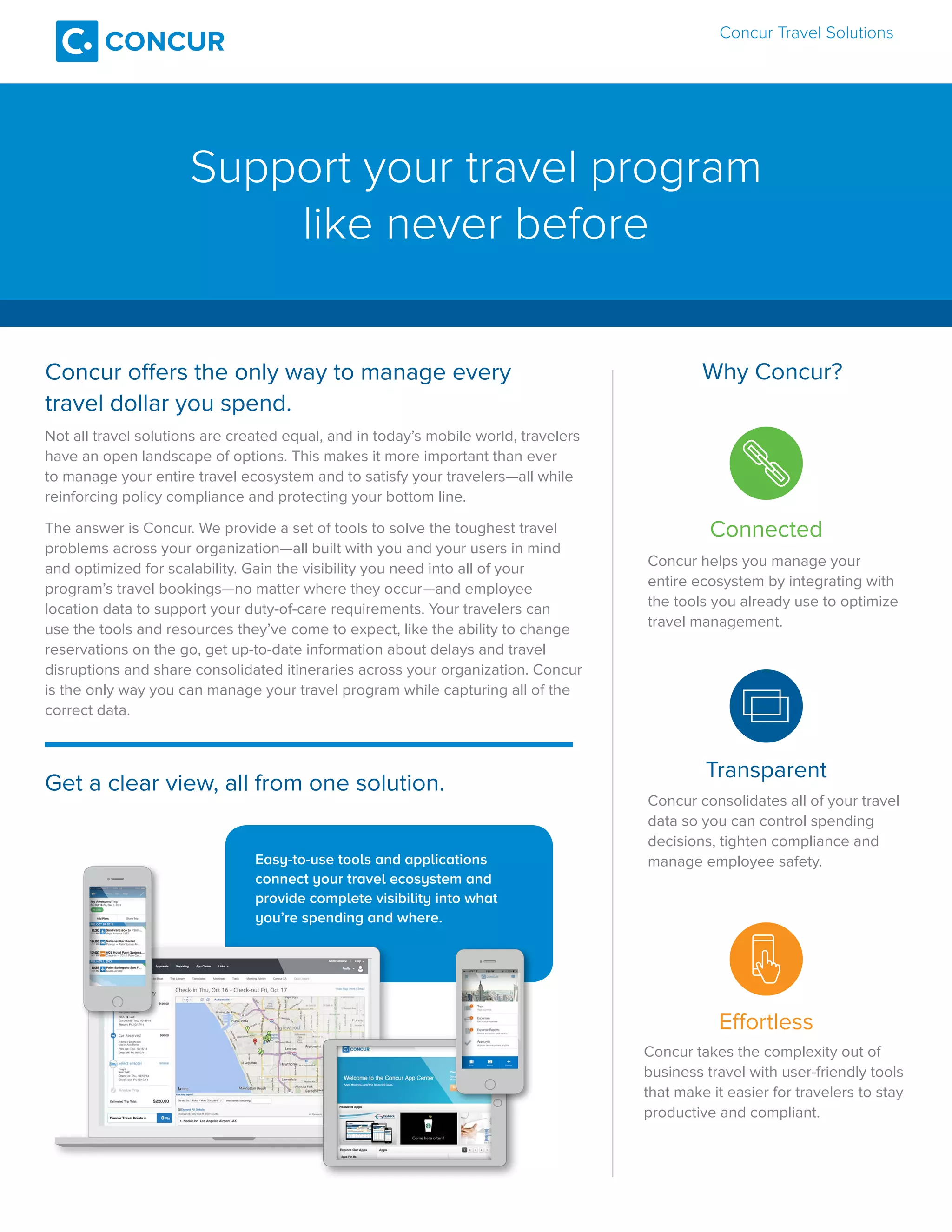 US Brochure- Concur Travel Solution | PDF