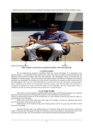 Hand movements based control of an intelligent wheelchair Using ...
