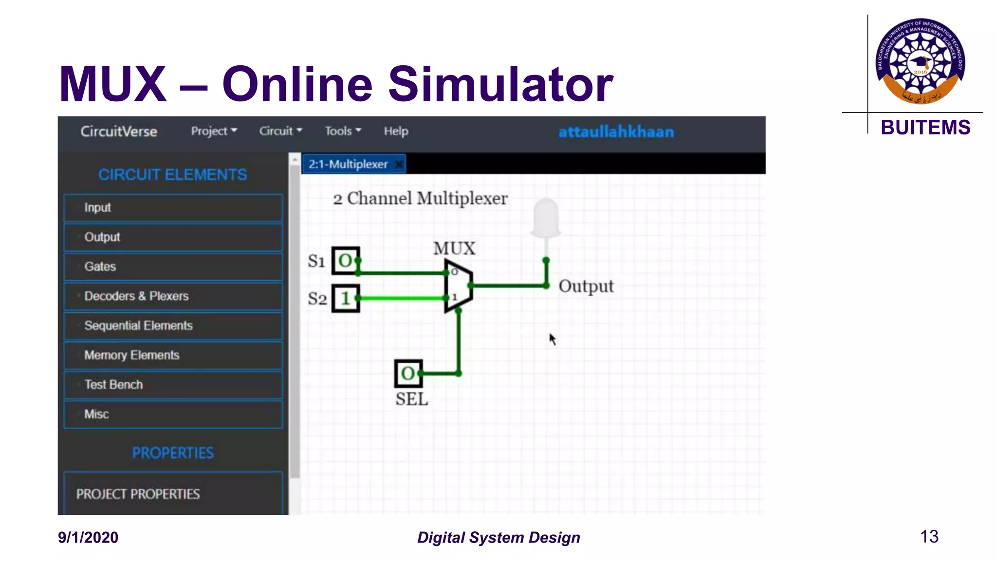 What is Multiplexer? Two Channels Multiplexer | PPTX