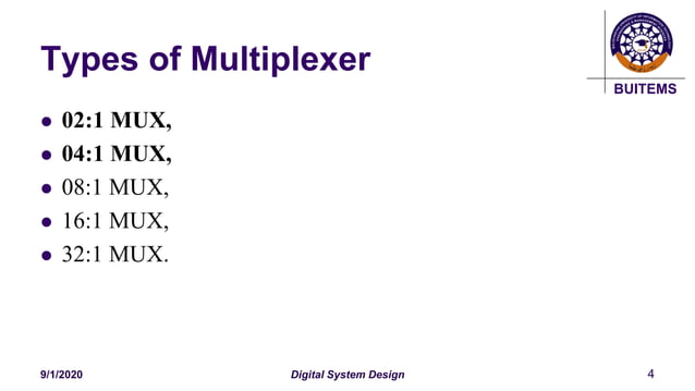 What is Multiplexer? Two Channels Multiplexer | PPTX | Technology ...