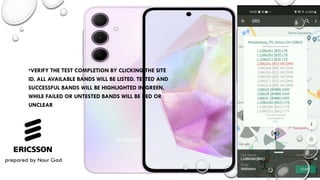 Ericsson A11 SRS test srs all band .pptx