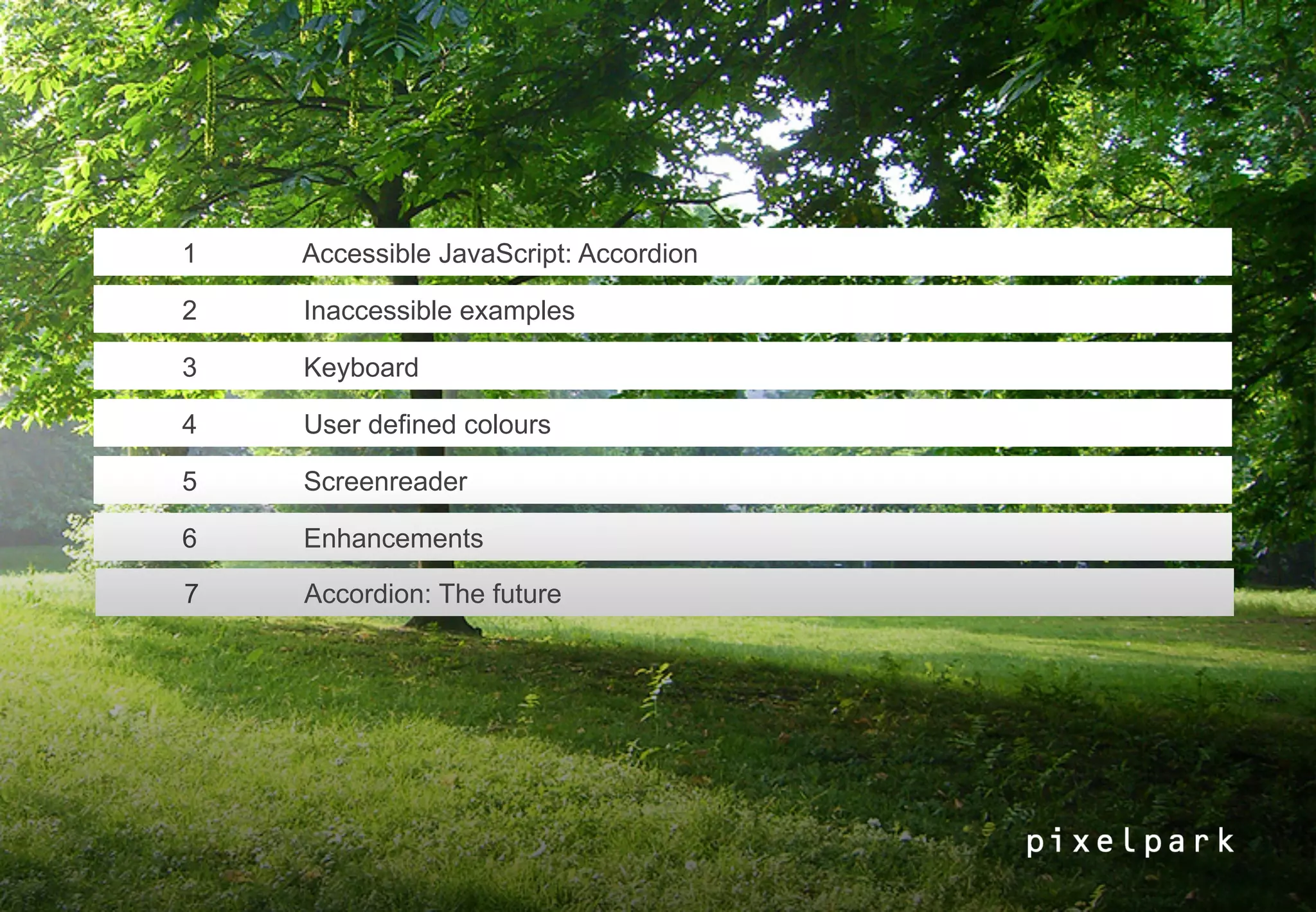 Accessible Javascript - Example Accordion | PDF