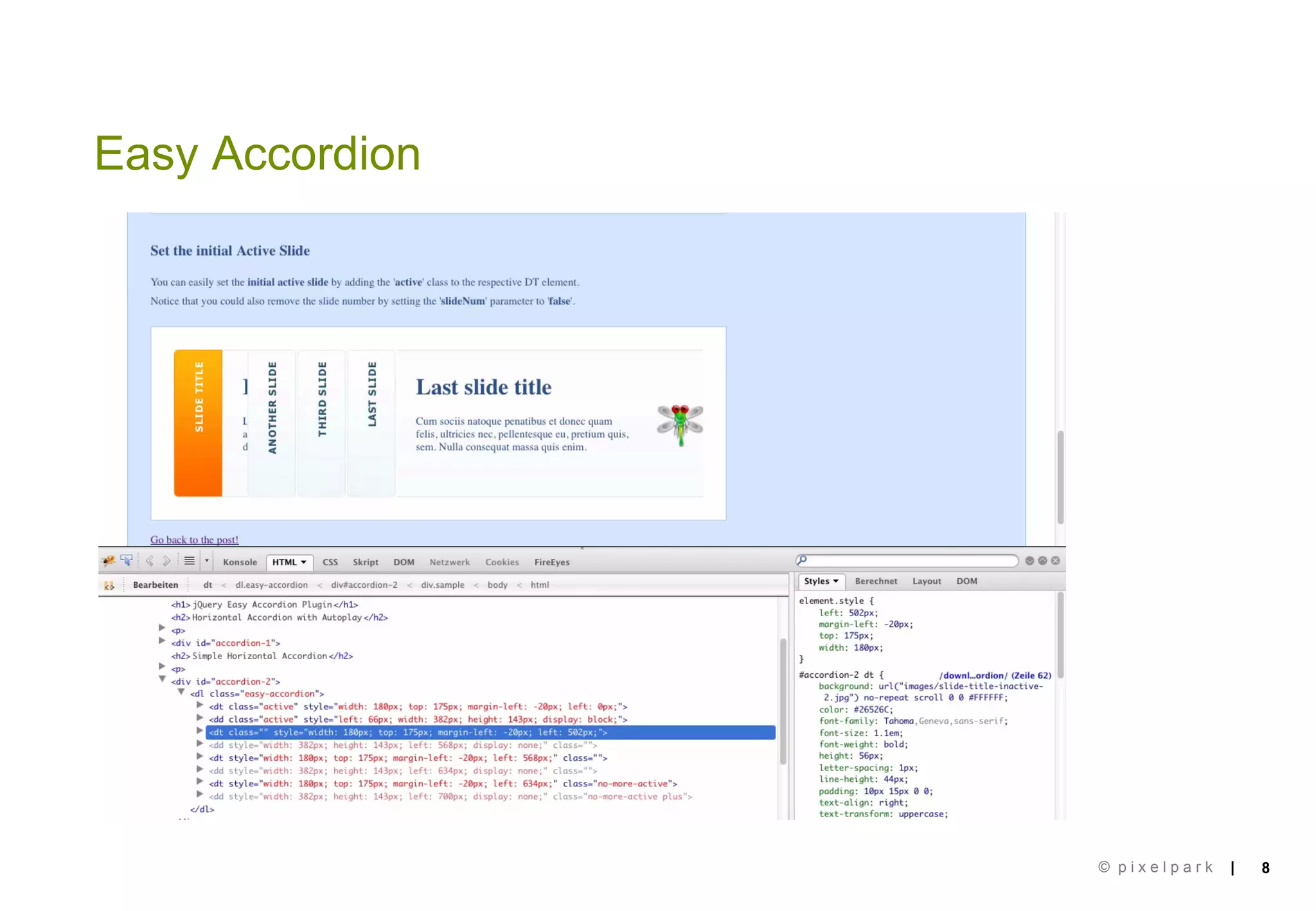 Accessible Javascript - Example Accordion | PDF