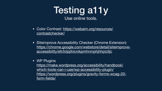 Web Accessibility: Showing your users you care | PPT