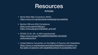 Web Accessibility: Showing your users you care | PPT