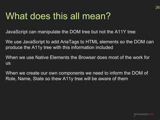 DOM and Accessibility API Communication | PPTX