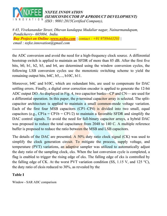 A 12 bit 40-ms s sar adc with a fast-binary-window dac switching scheme | PDF