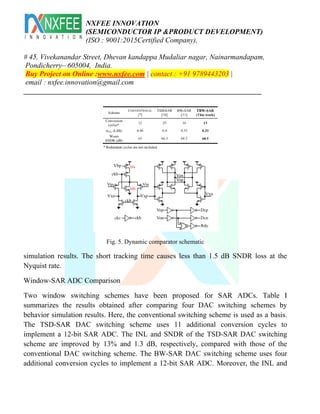 A 12 bit 40-ms s sar adc with a fast-binary-window dac switching scheme | PDF