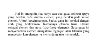 PPT Metode elemen hingga pada struktur tuss | PPTX
