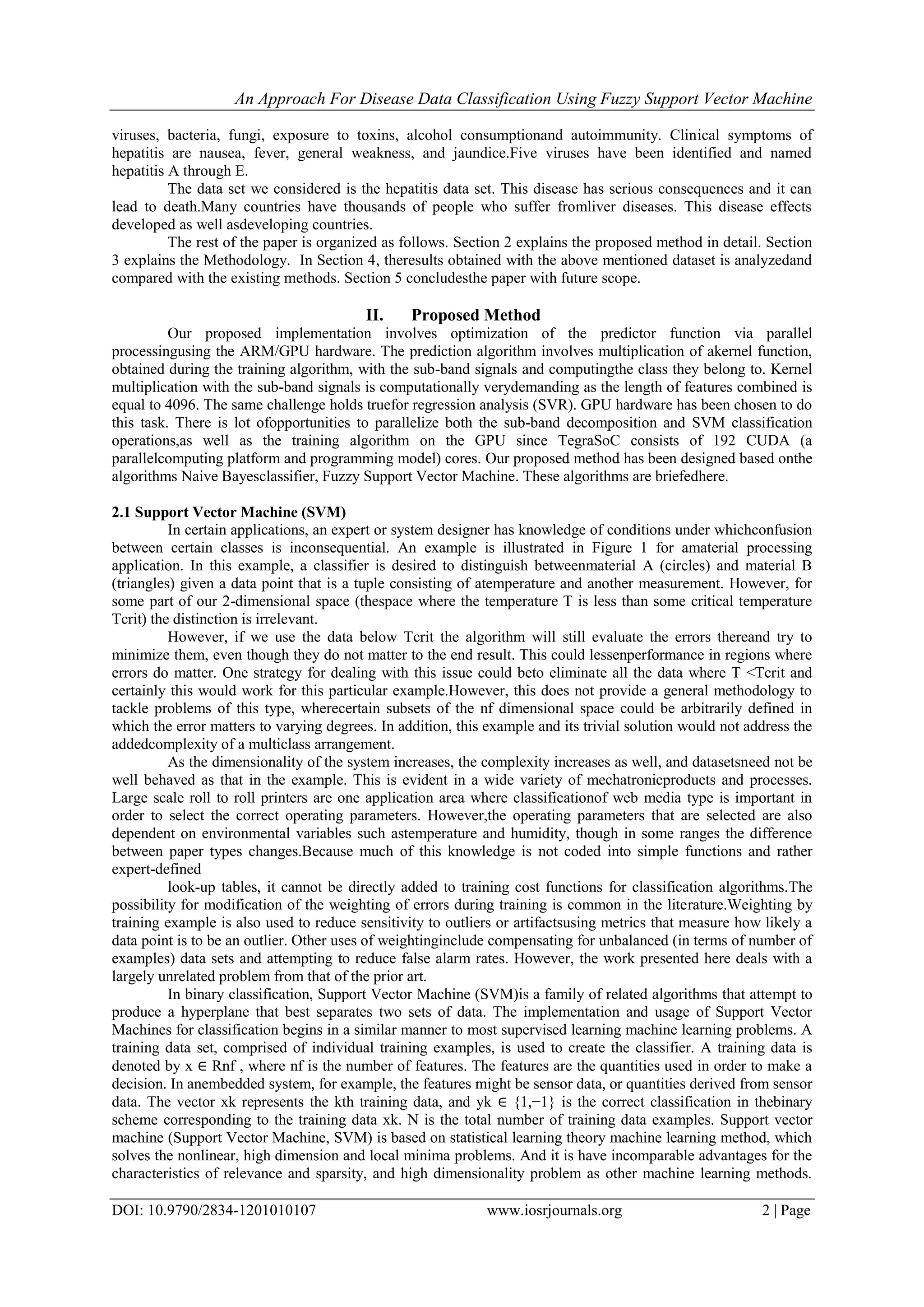 An Approach for Disease Data Classification Using Fuzzy Support Vector ...