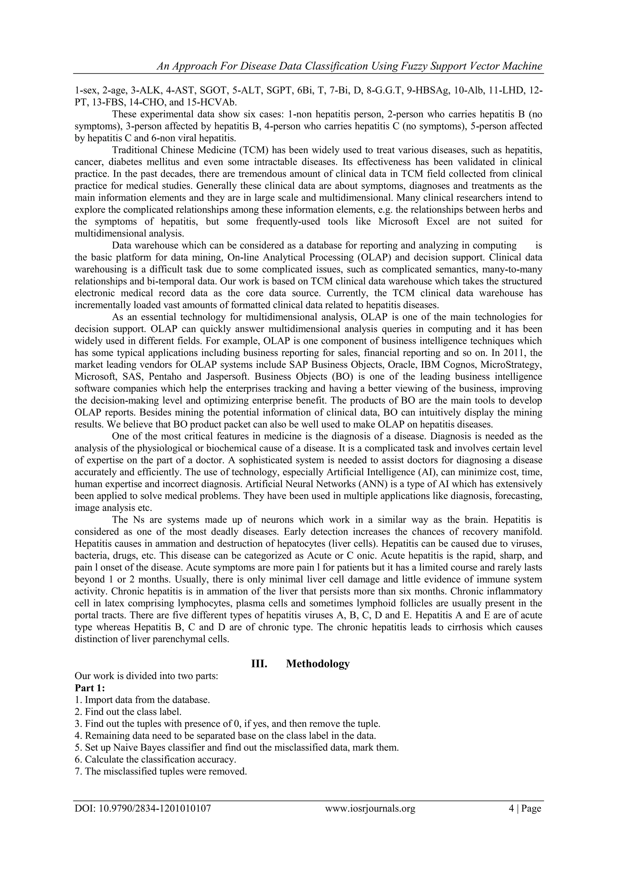 An Approach for Disease Data Classification Using Fuzzy Support Vector ...