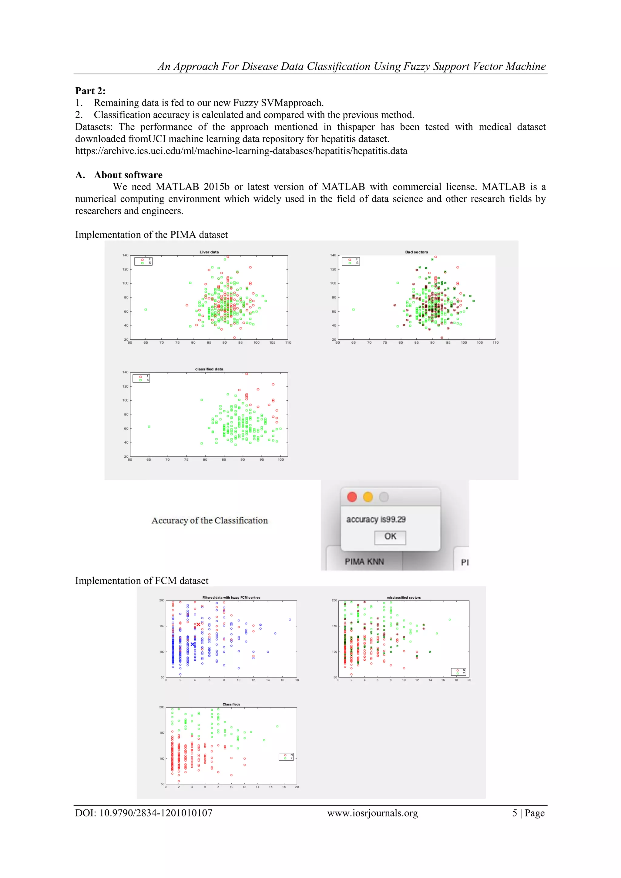 An Approach for Disease Data Classification Using Fuzzy Support Vector Machine | PDF