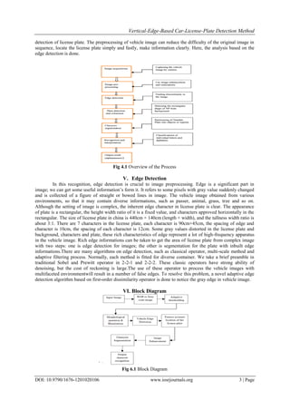 Vertical-Edge-Based Car-License-Plate Detection Method | PDF